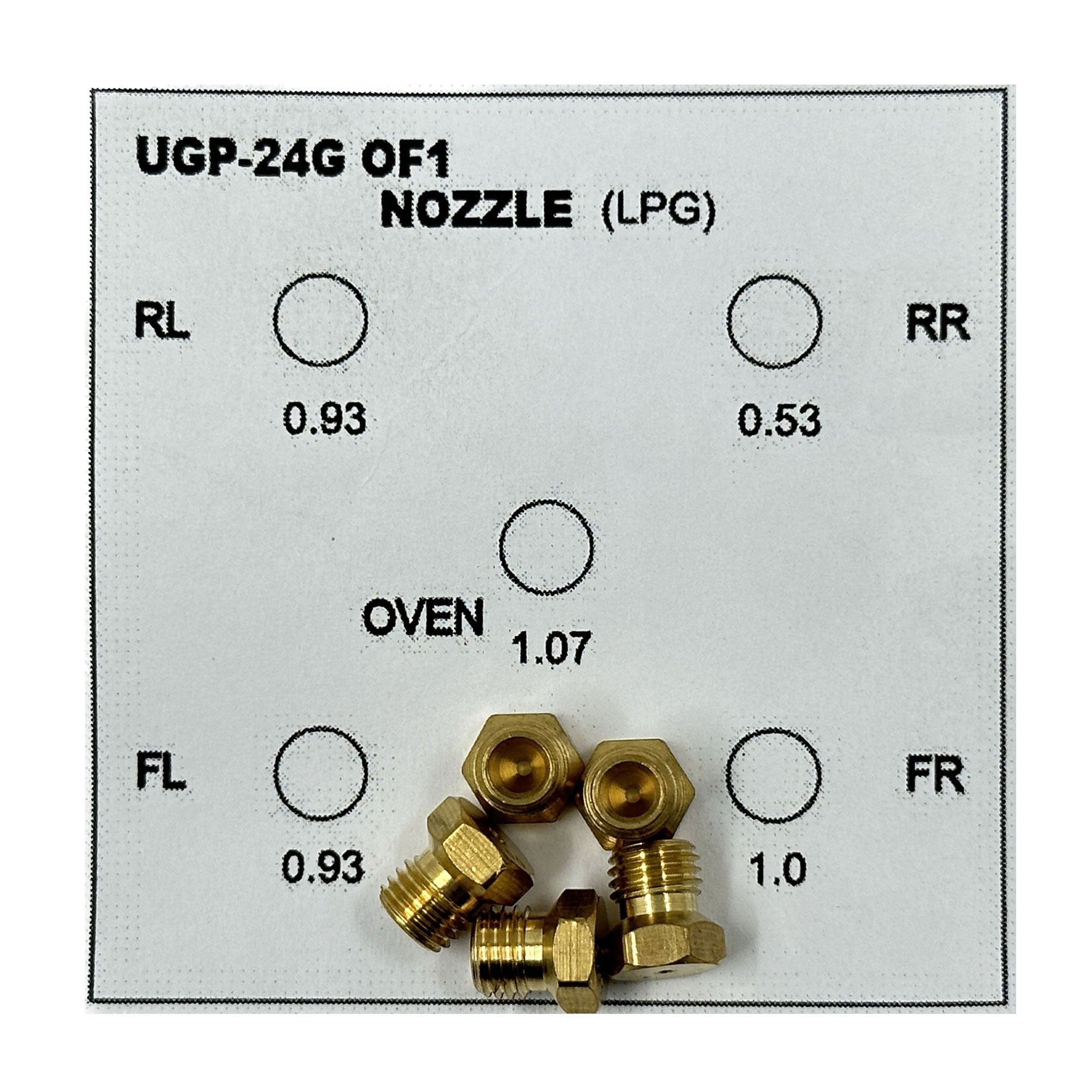 LPG Orifice kit for UGP-24G Ranges – Unique Appliances