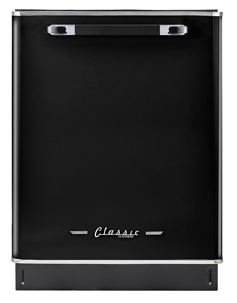 Unique Classic Retro Dishwasher Midnight Black – Unique Appliances