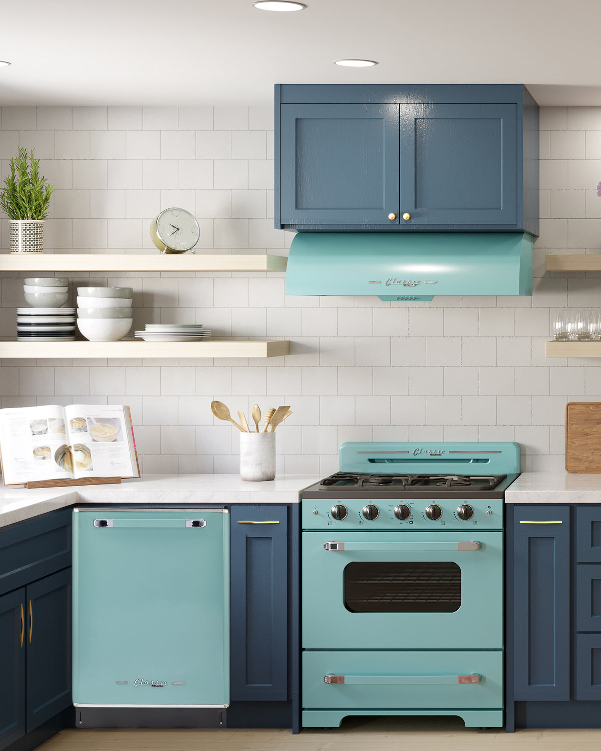 Unique Classic Retro Dishwasher Marshmallow White – Unique Appliances