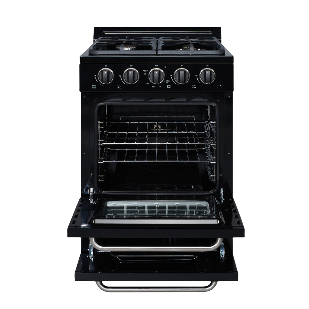 Unique Classic 24' White Off Grid Propane Range – Unique Appliances