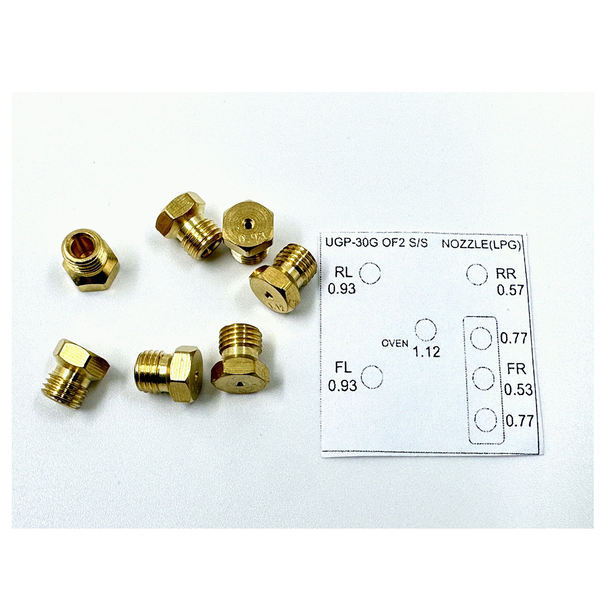 LPG Orifice Kit for UGP-30G S/S OF2 – Unique Appliances