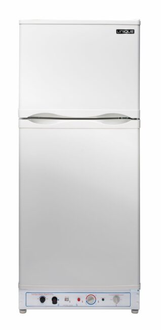Unique 6 cu/ft white standard model propane Refrigerator Serial ...